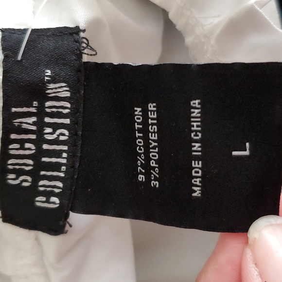 Hot Topic | Tops | Nwt Hot Topics Social Collison Bw 2fer Corset Wvn ...